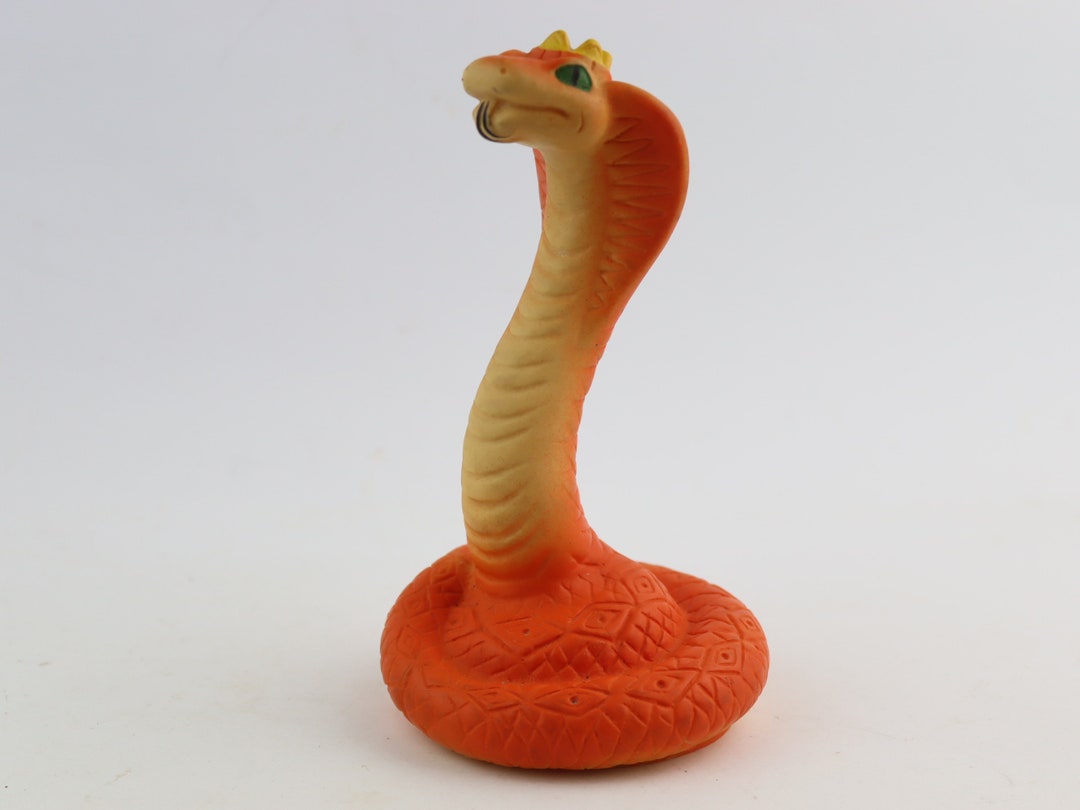 Soviet Rubber Snake Toy, Soviet Toy, Vintage Toy, Soviet Cobra, Viper ...