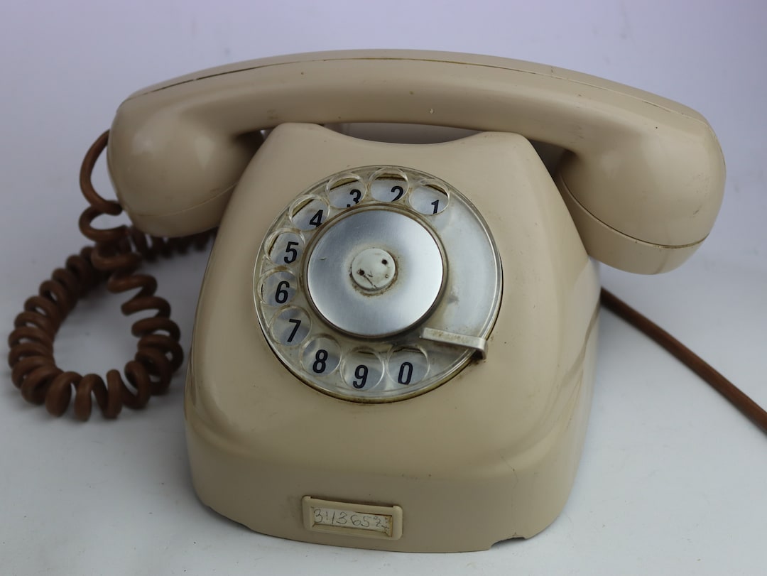 1969 Vintage Tesla Czechoslovakia Phone. Phone Soviet Era. Rotary Dial ...