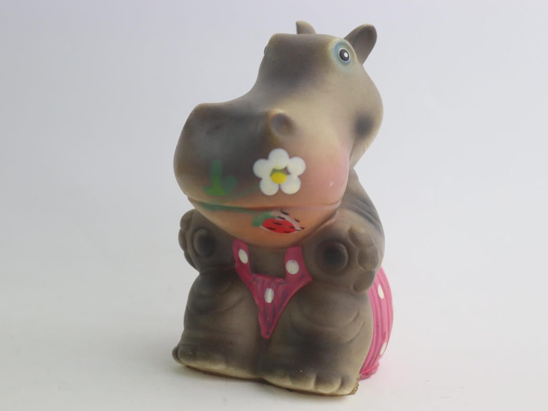 Soviet Rubber Hippo. Soviet Toy. Vintage Toy. Soviet Animals. Toy. USSR ...