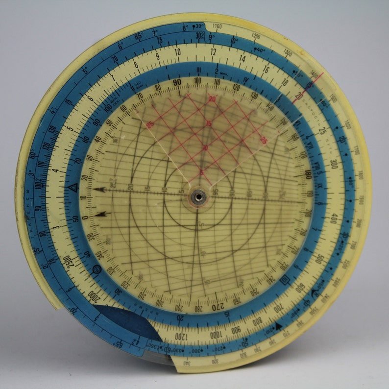 1974 Vintage Pilot Navigation Calculator Military Aircraft | Etsy