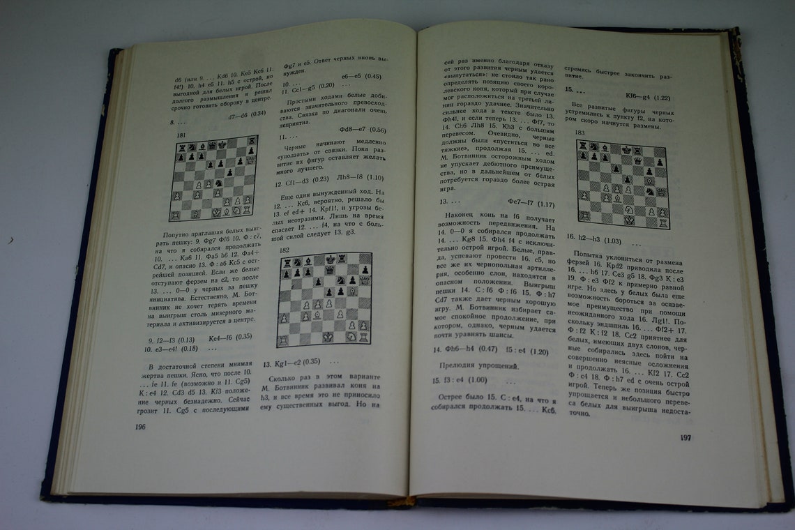 Vintage book Match Botvinnik Tal soviet chess book antique | Etsy