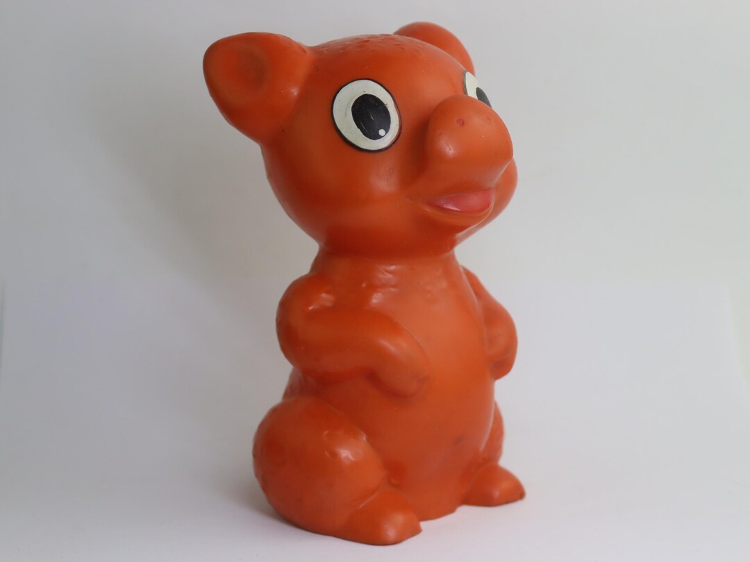 Rare Vintage Rubber Piggy. Czechoslovakia Toy. Vintage Toy Pig USSR ...