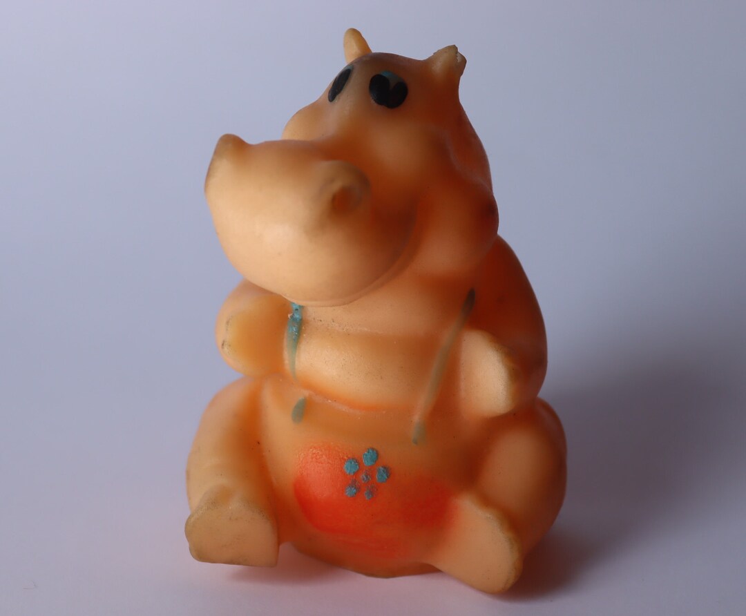 Soviet Rubber Hippo. Soviet Toy. Vintage Toy. Soviet Animals. Toy. USSR ...