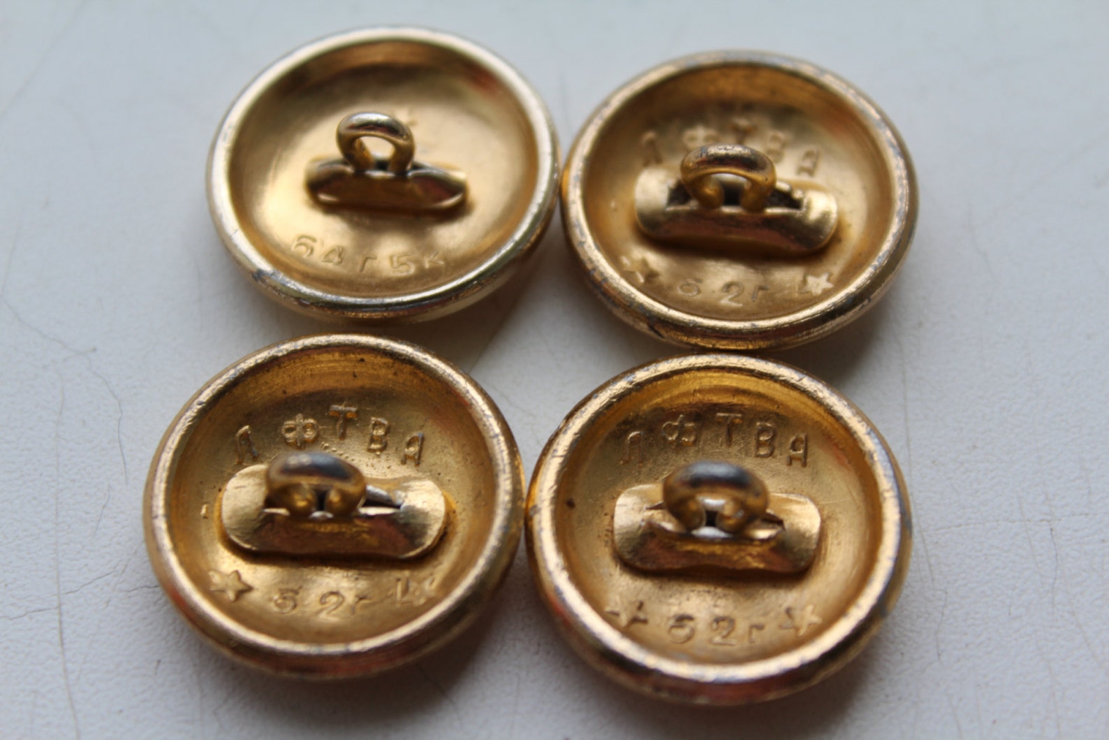 Set of 4 Vintage Soviet Military Buttons Vintage Soviet Army - Etsy
