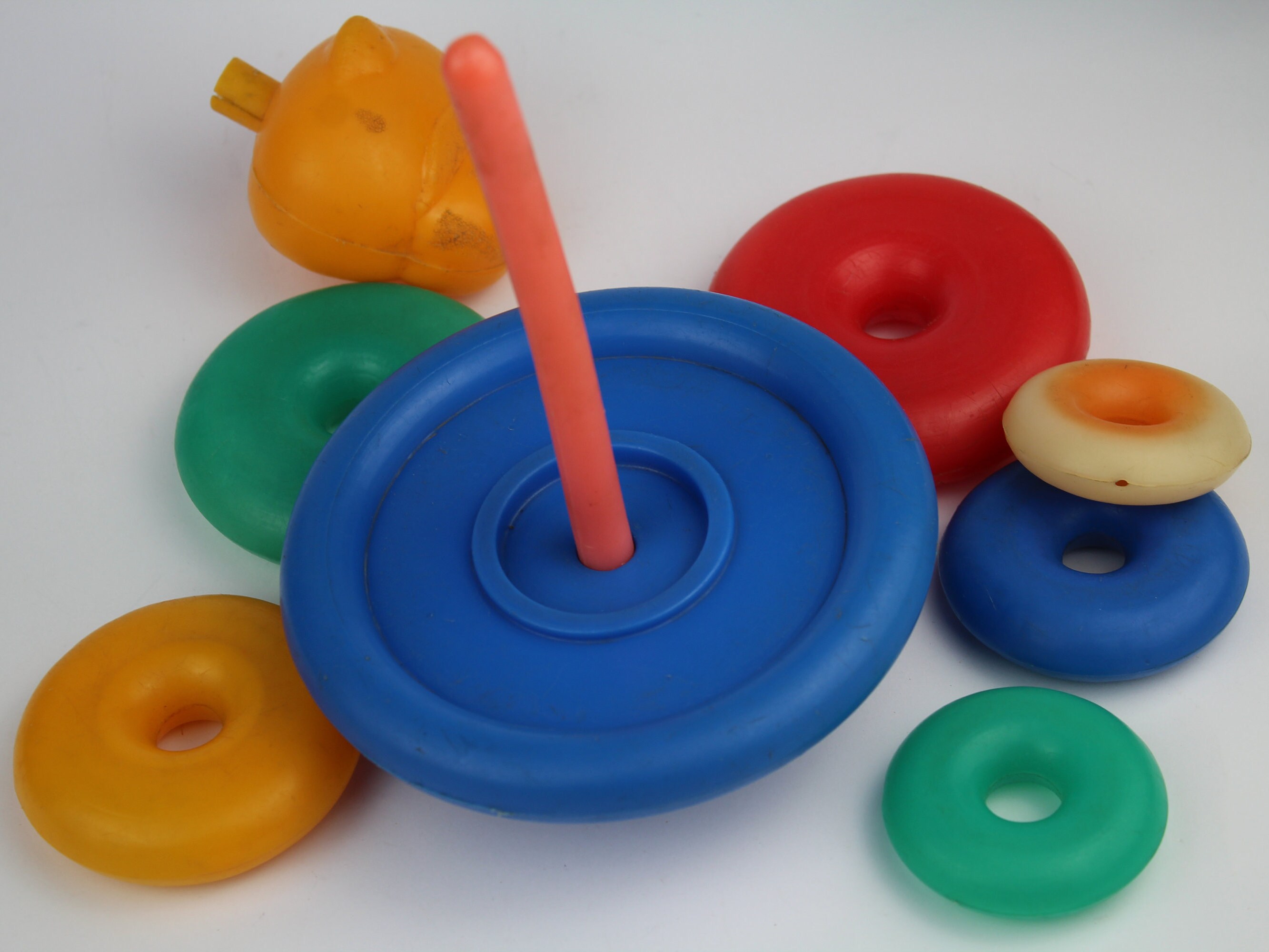 Soviet Game for Little Kids Duckling. Plastic Puzzle. Tower - Etsy