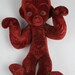 Soviet Soft Polymer Toy Monkey, Flocking Toy, Very Rare Soviet Monkey ...