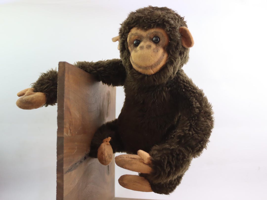 25 Cm Rare Vintage Soft Toy Monkey Chimpanzee. Retro Monkey Steiff Toy ...