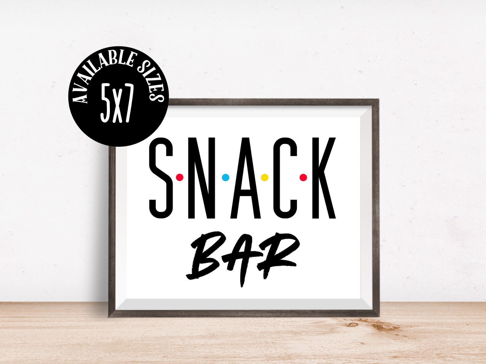 Digital Prints Snack Bar Friends Birthday Party | Etsy