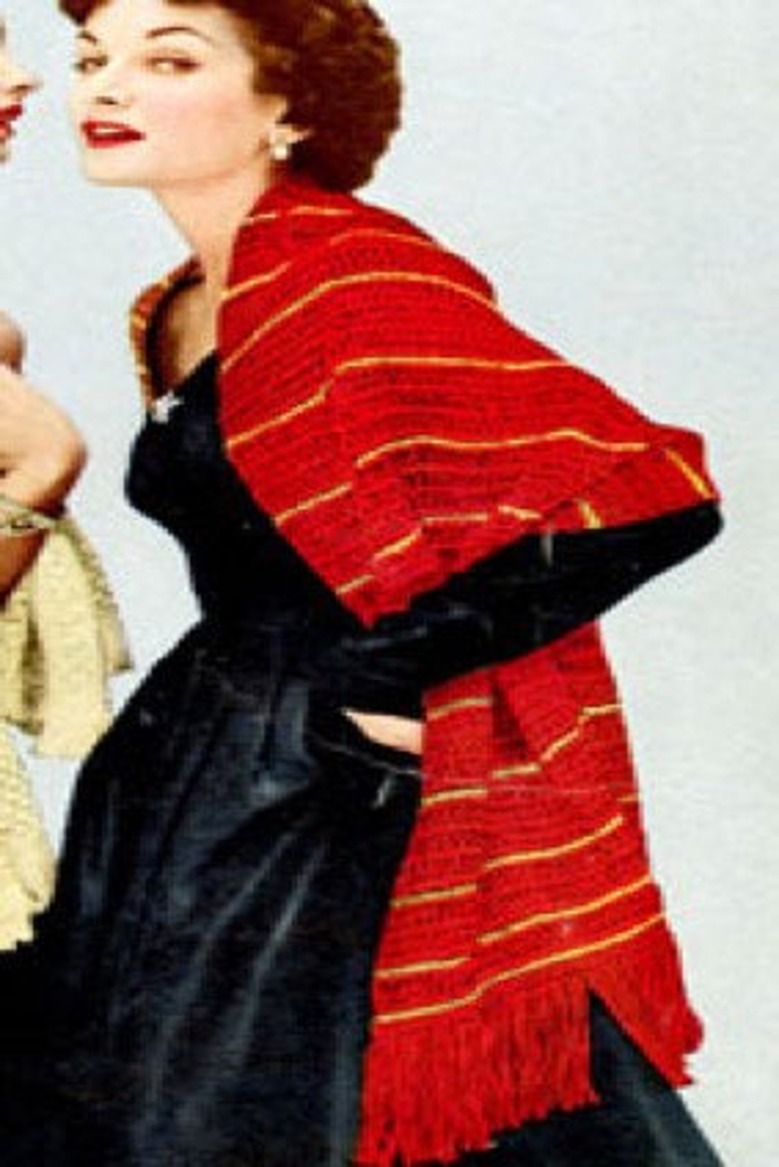 Vintage Knit Shawl Pattern - Etsy