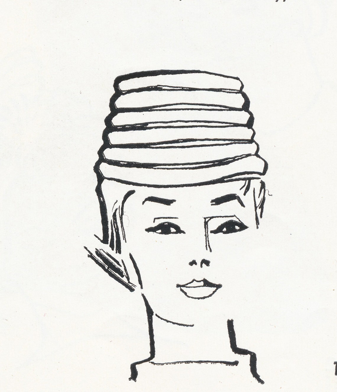 Vintage 1950's Crochet Fez Hat Pattern - Etsy