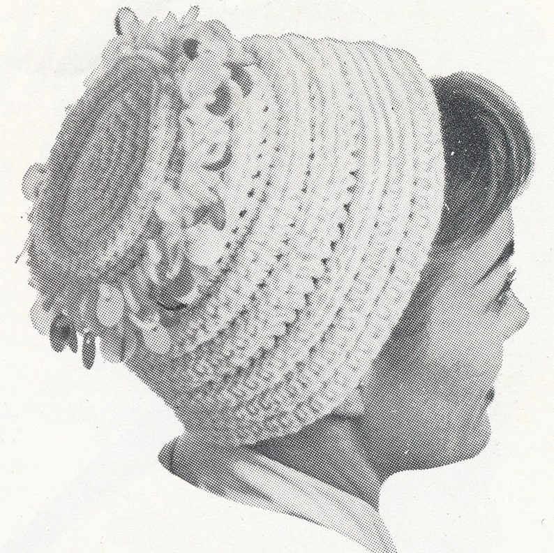 Vintage 1950's Crochet Fez Hat Pattern - Etsy