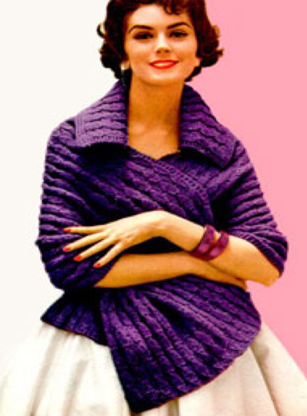 Knitted Collared Shawl Pattern - Etsy