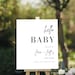 Minimalist Gender Neutral Baby Shower Welcome Sign Template | Boy Girl ...
