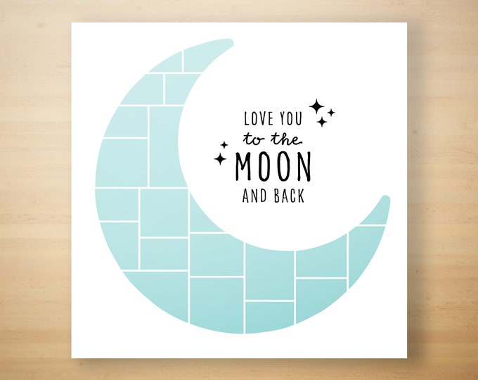 20x20" Heart Photo Collage Template | Photoshop Collage | Custom ...