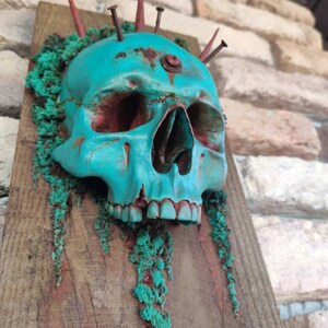 Decorative Fantasy Skull Art, Gothic Skull Wall Decor, Fantasy Home ...