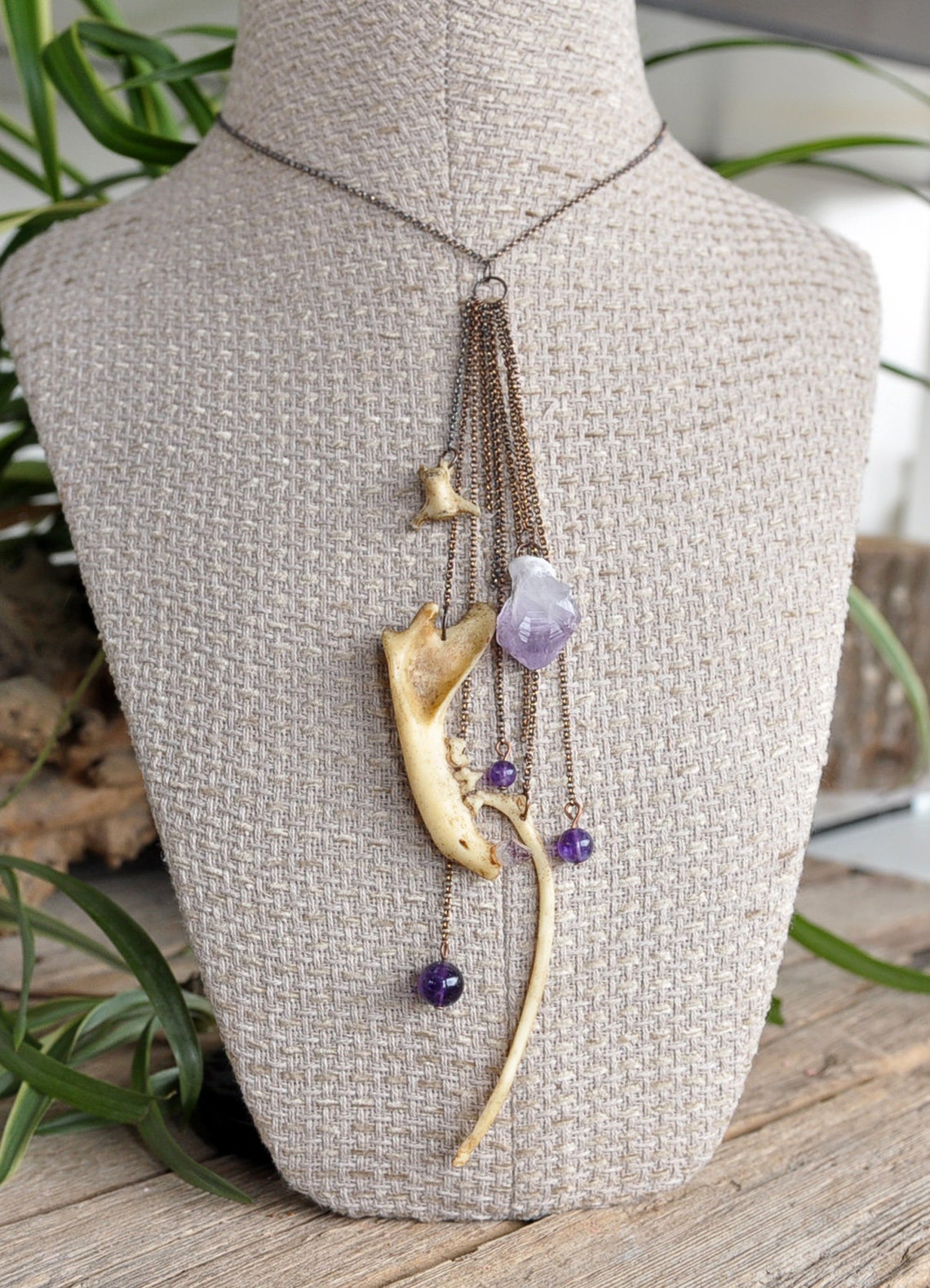 Realistic Jaw Bone Necklace Realistic Bones Gothic Style | Etsy