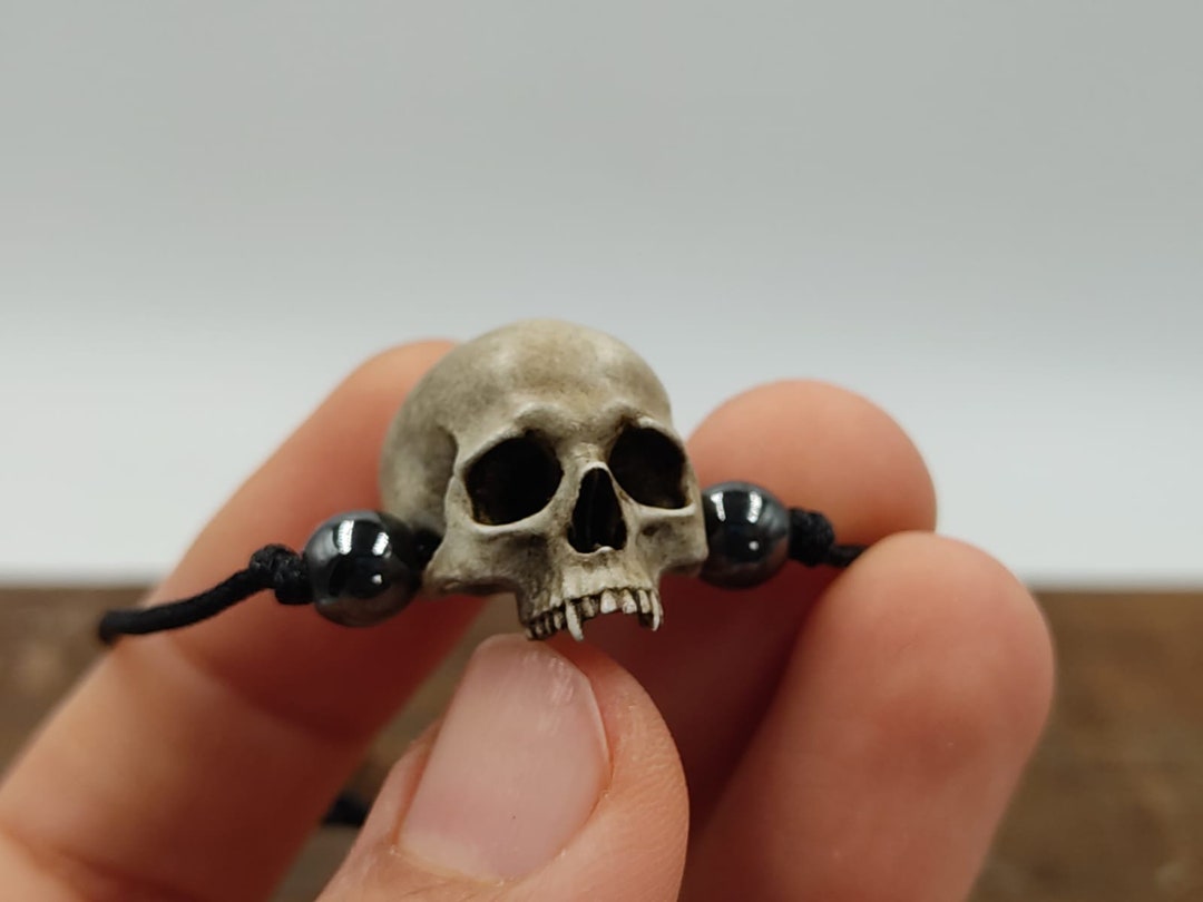 Gothic Style Vampire Skull Bracelet, Skull Jewelry for Men, Dark ...