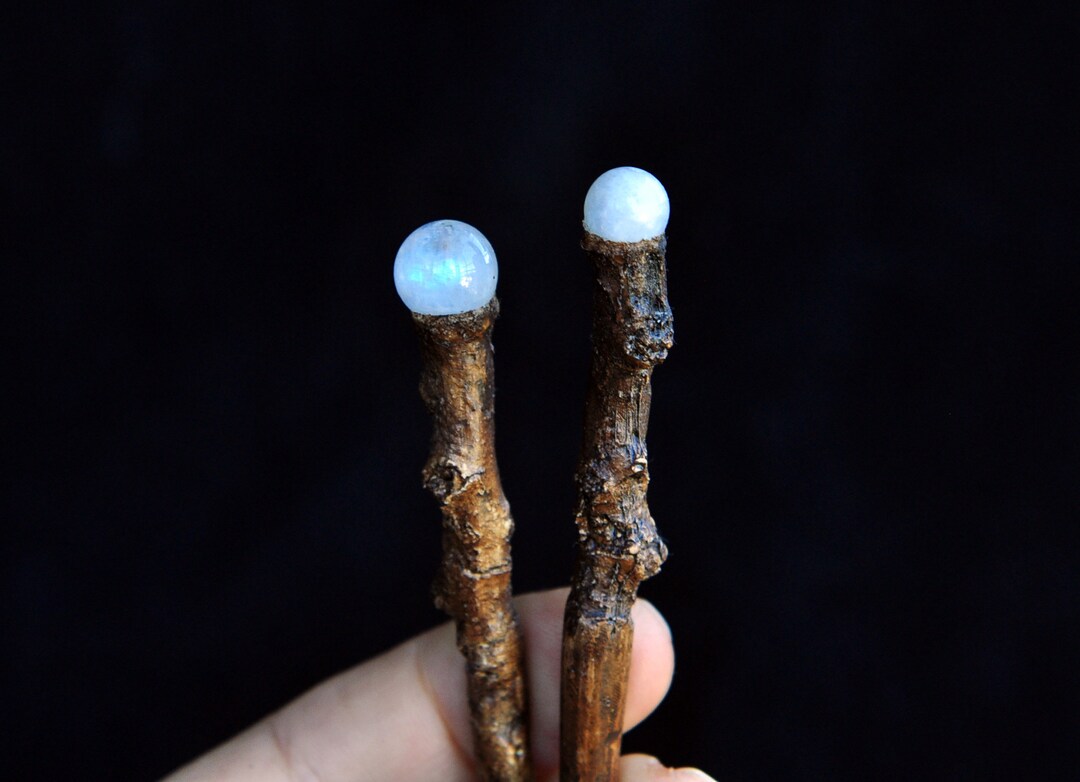 Moonstone Hair Wands, Moonstone Hair Sticks, Women's Hair Accesory ...