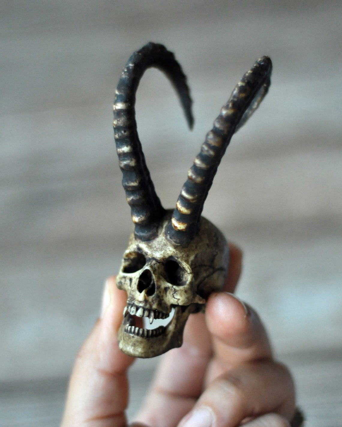 High Detailed Realistic Capricorn Horned Vampire Goat Horned | Etsy