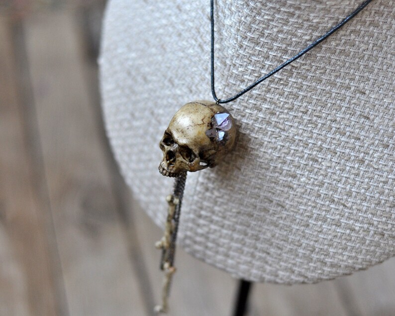 High Detailed Realistic Human Skull Necklace Realistic Bones | Etsy