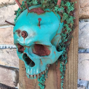 Decorative Fantasy Skull Art, Gothic Skull Wall Decor, Fantasy Home ...