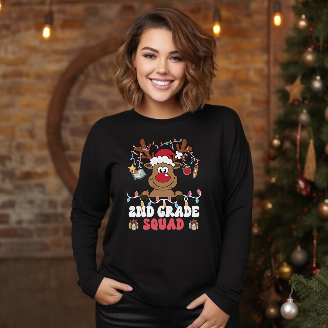 Grade Level Shirt, Teacher Life, Teacher Squad, Elementary, Christmas ...