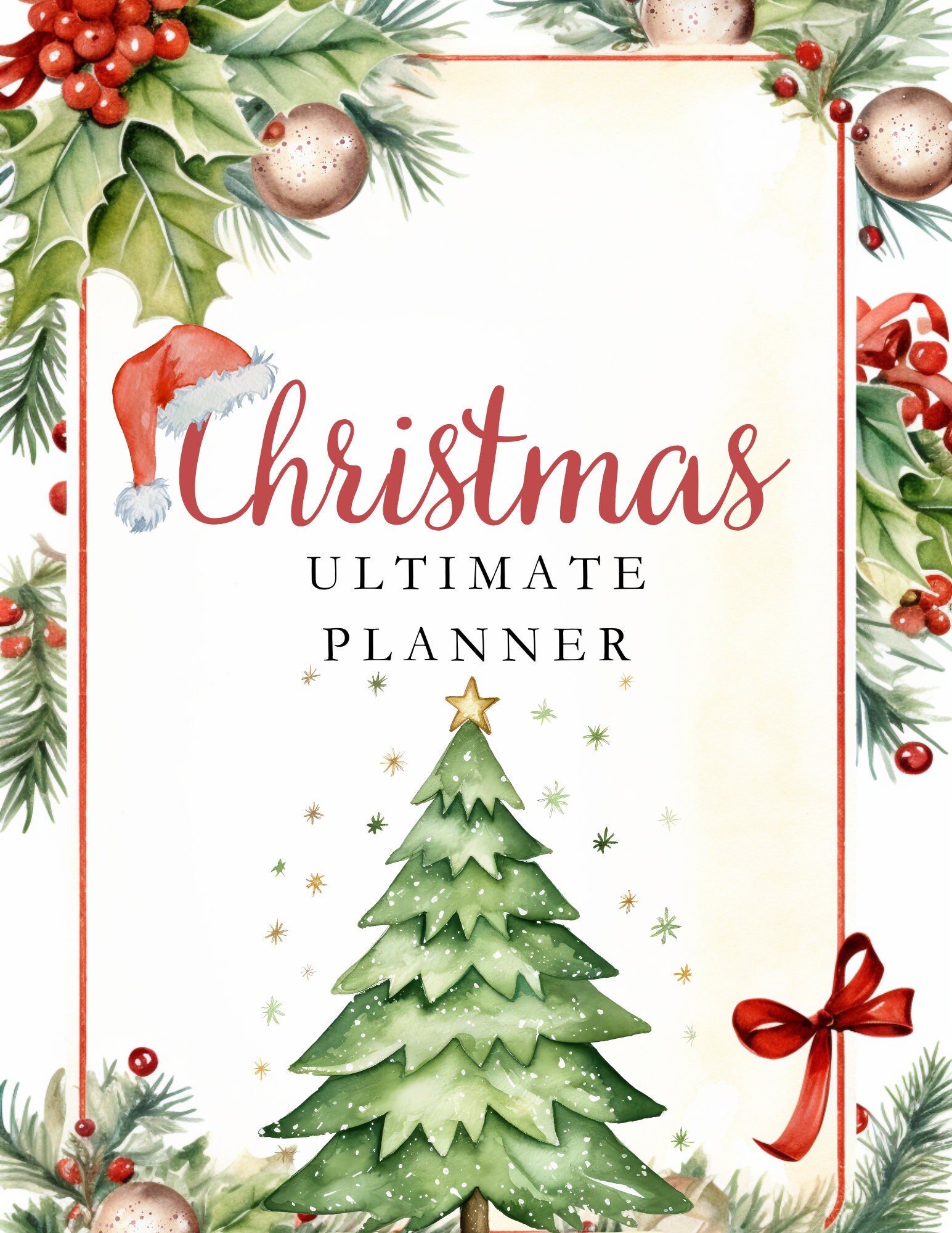Ultimate Christmas Planner: Holiday Budget, Gift List, Menu (digital ...