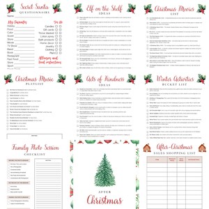 Christmas Planner Printable, Holiday Planner, Gift Budget Planner, Xmas ...