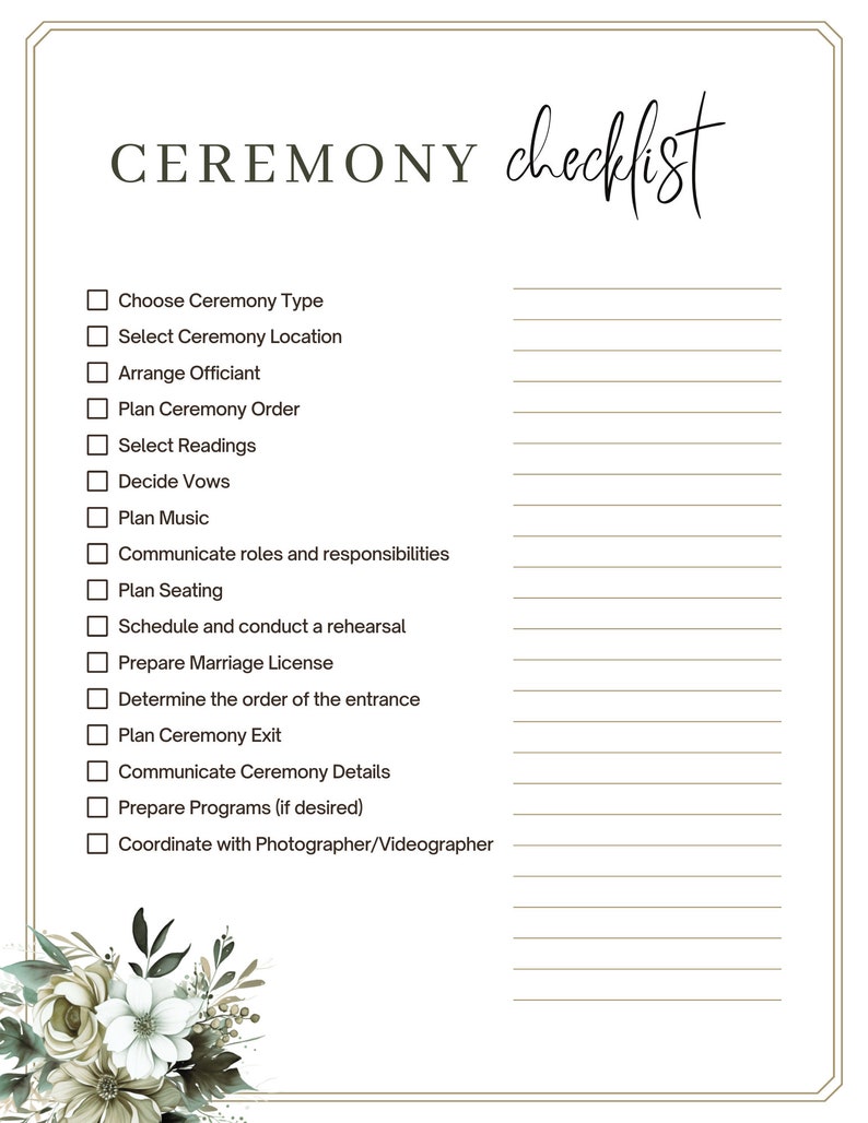 Wedding Planner Checklists Bundle: 12 Essential Guides (PDF Download ...