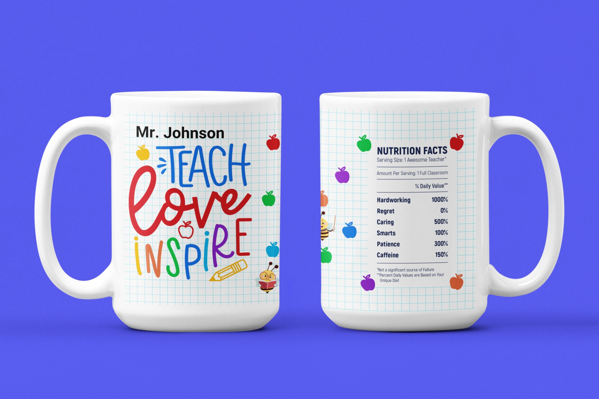 Personalized Teacher Mug / Personalized Teacher Gift / Teacher Mug ...