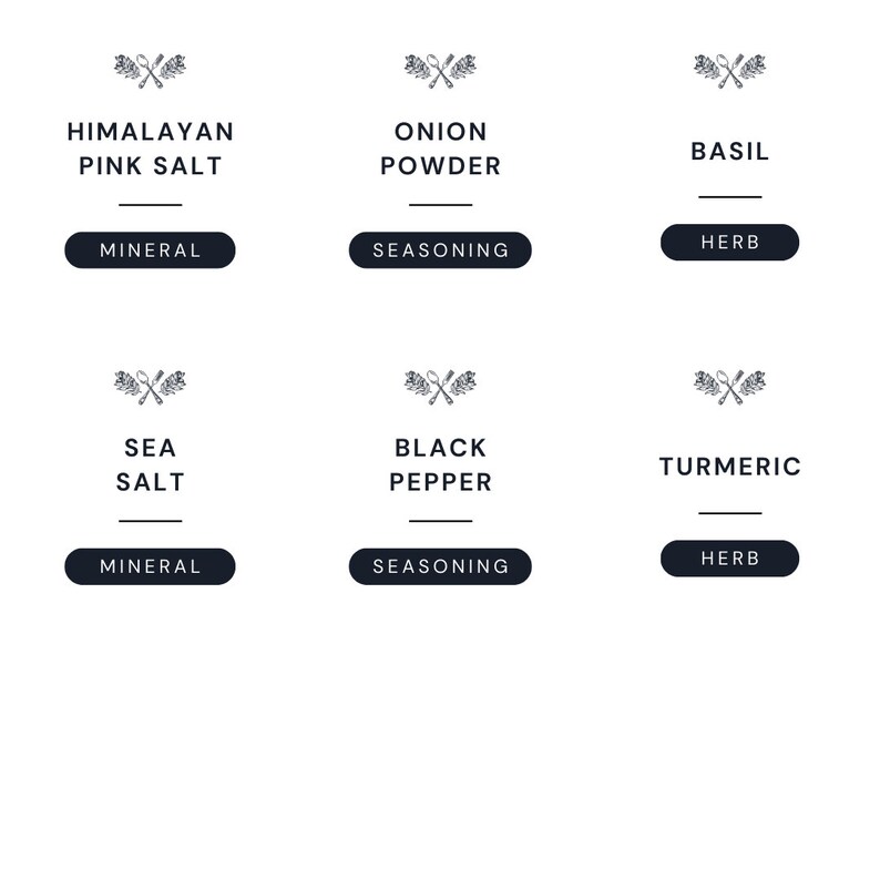 Editable Spice Jar Label Template: Modern Printable Design (digital ...