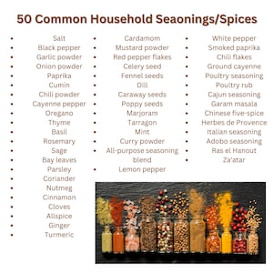 Spice Jar Label Template, Editable Printable Spice Jar Labels, Modern ...