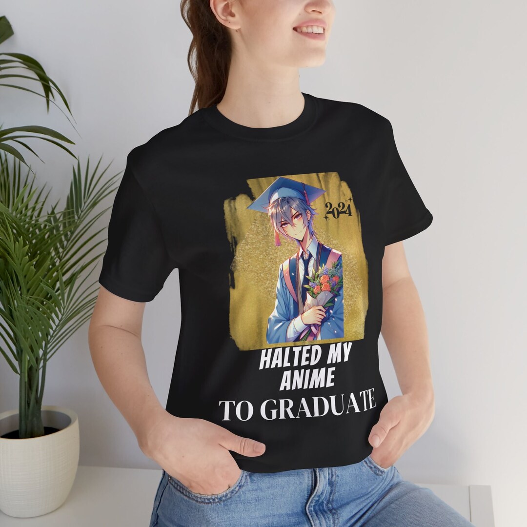 Anime Graduation Tshirt Anime Cool Graphic Tee Anime Clothing Anime ...