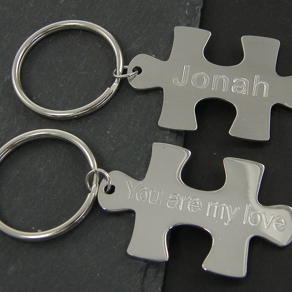 Puzzle Piece Keyring - Etsy