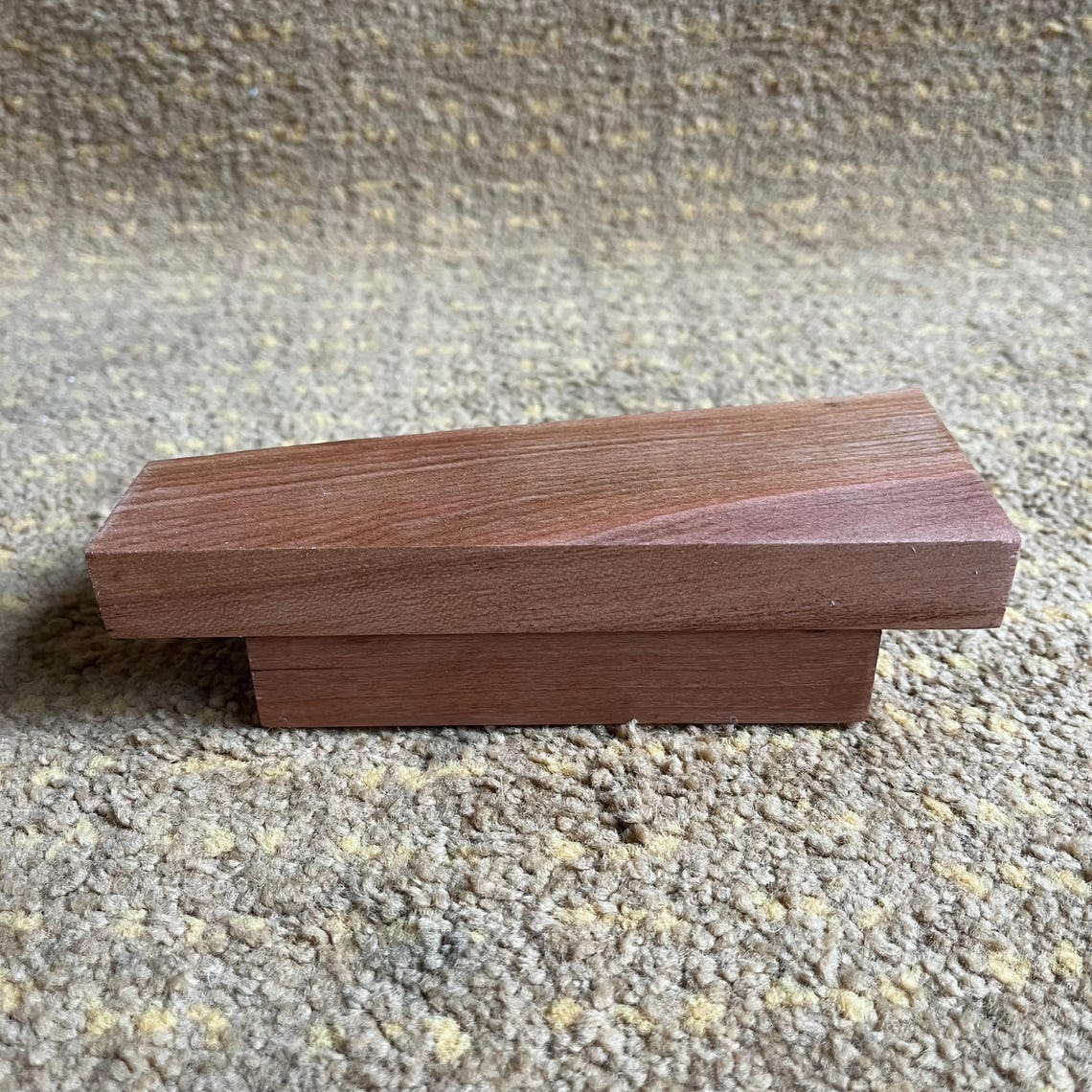 Small Handmade Wood Riser Stand - Bathroom Organizer or Display Shelf ...