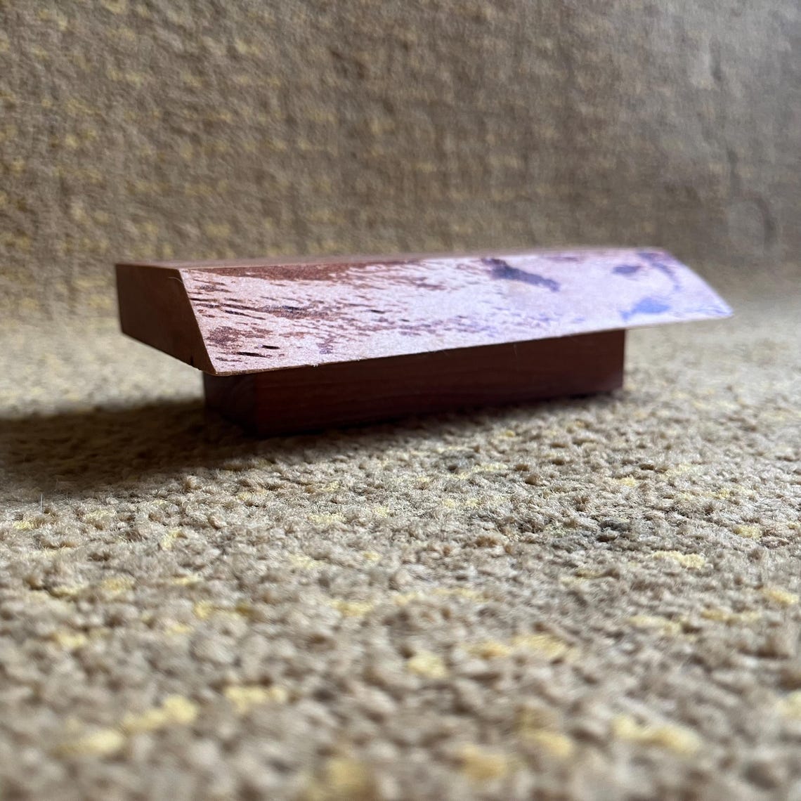 Small Handmade Wood Riser Stand - Bathroom Organizer or Display Shelf ...