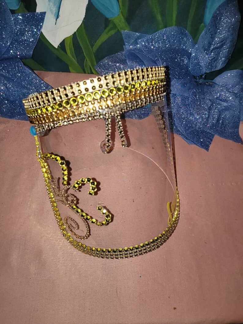 Cute blinged out face sheilds | Etsy