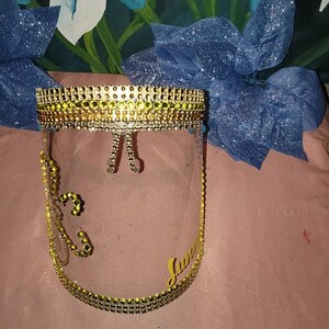Cute blinged out face sheilds | Etsy