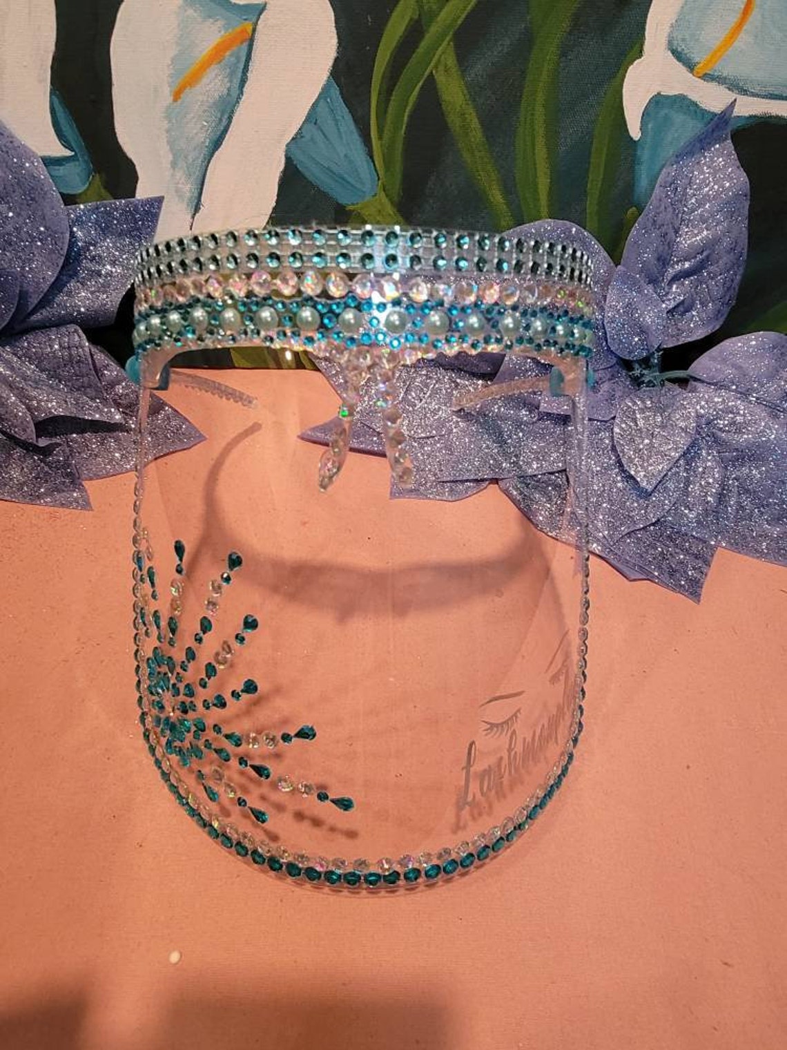 Cute Blinged Out Face Sheilds - Etsy