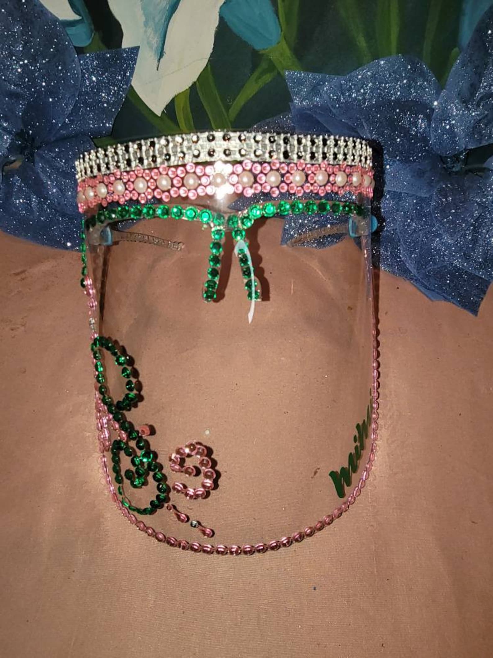 Cute Blinged Out Face Sheilds - Etsy