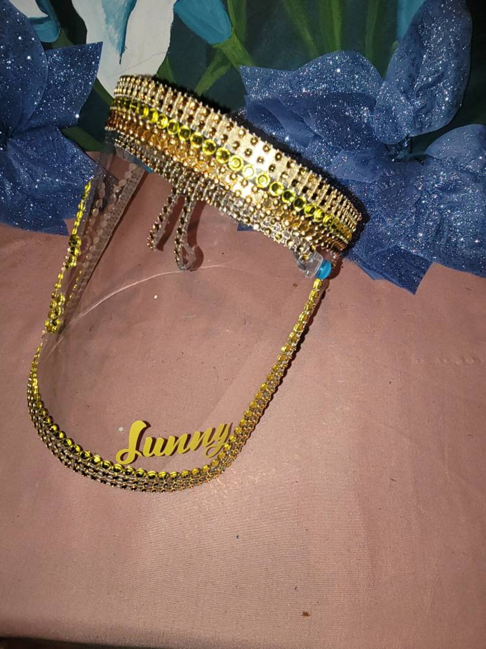 Cute Blinged Out Face Sheilds | Etsy