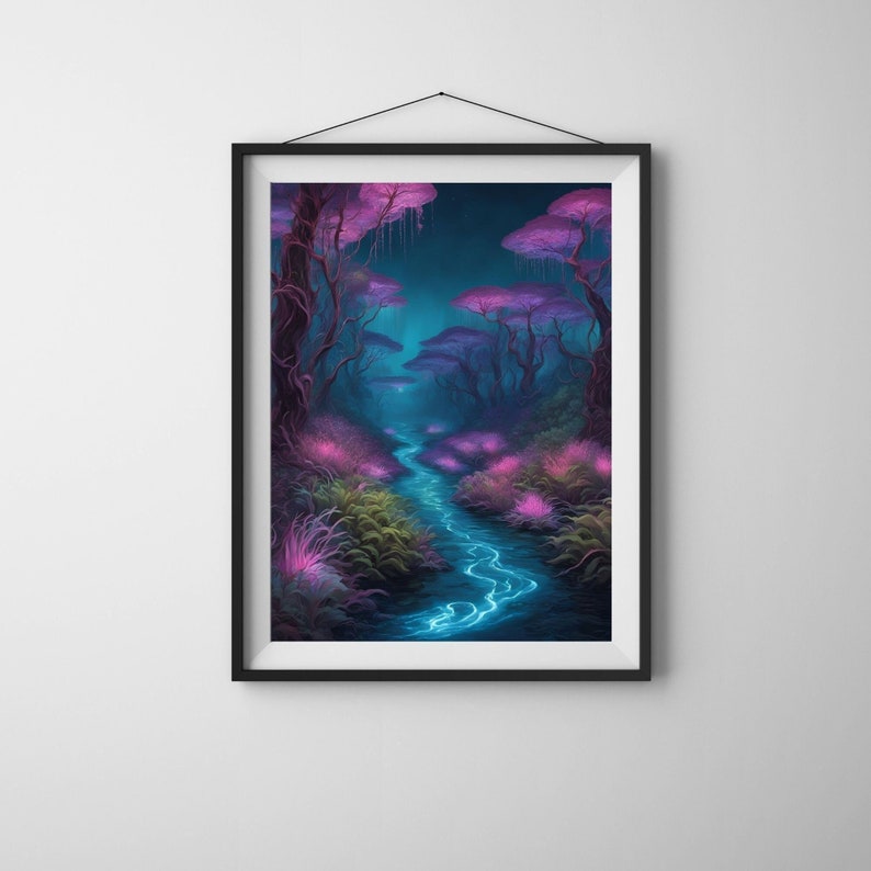Printable Modern Digital Wall Art, Modern Wall Decor, Futuristic Home ...