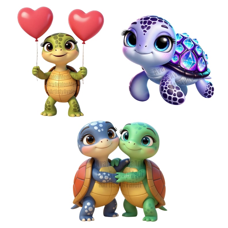 Turtle Clipart PNG , 300 DPI, Stickers, Teachers, Nursery (commercial ...