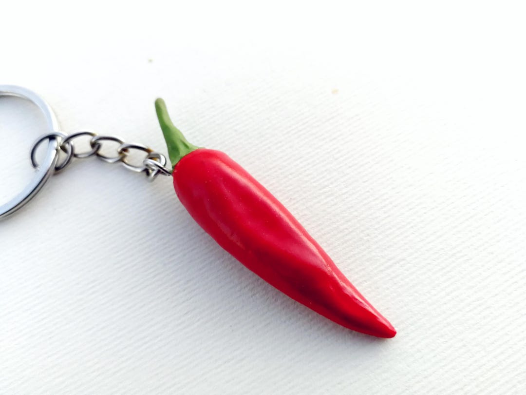 Red Chili Keychain Food Accessory Vegetarian Keychain New Driver Gifts ...