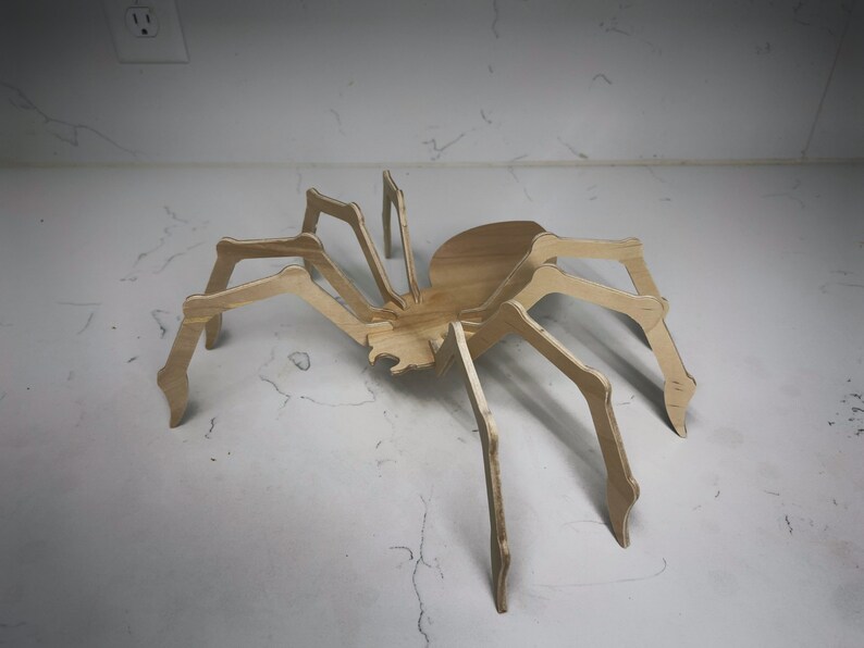 Spider - 3D Puzzle/ Digital File SVG/DXF for Laser or CNC, Halloween - Etsy
