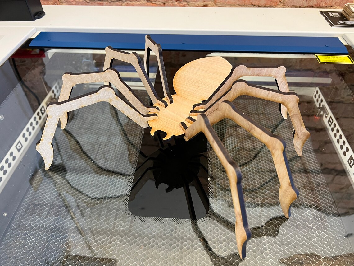 Spider - 3D Puzzle/ Digital File SVG/DXF for Laser or CNC, Halloween - Etsy