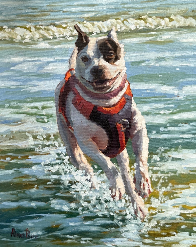 Custom Pet Portrait Oil Painting From Photo: Hand-painted Dog, Cat ...