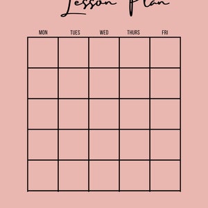 8 Lesson Plan Templates for Teachers, Weekly Plans, Daily, 5 and 7 ...