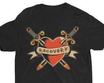 Mens and Womens AA Recovery T-shirt Clean and Sober T-shirts - Etsy