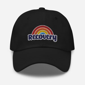 Recovery Rainbow Dad Hat , Recovery Clothing, AA Hat, NA Hat, Narcotics ...